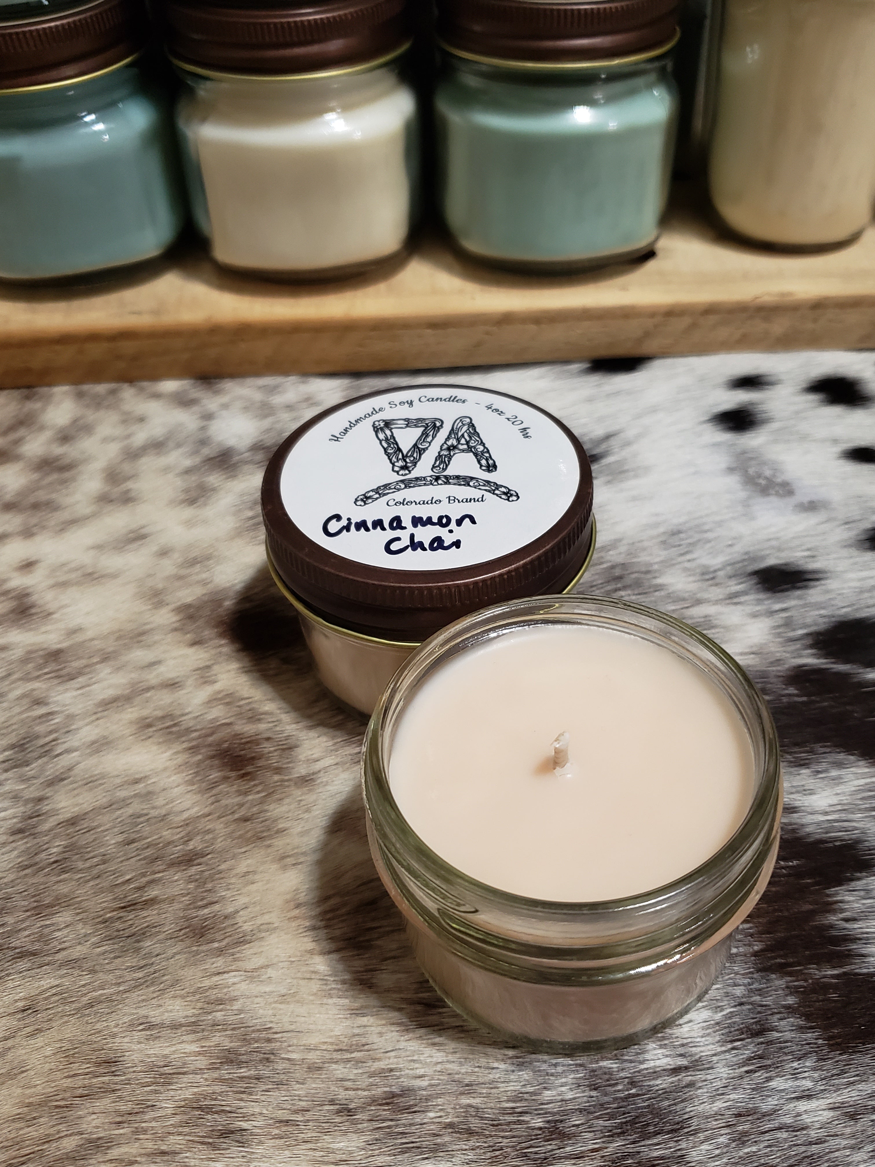 Soy Candle - Cinnamon Chai – ColoradoBrand Leather